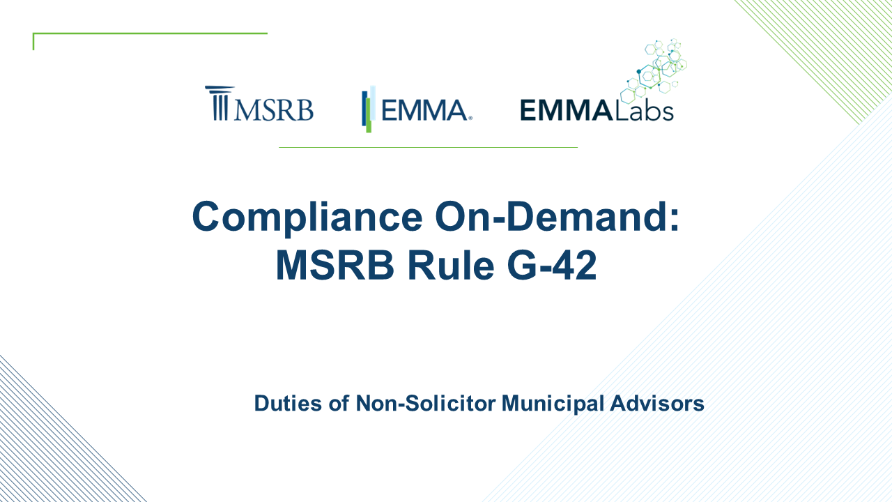 Compliance Corner: Fall 2023 | MSRB
